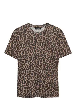 ANINE BING Printed T-shirt - Brown