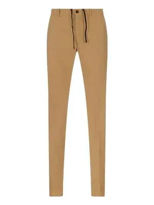 Incotex Teknotela Logo Patch Slim-fit Pants - Green