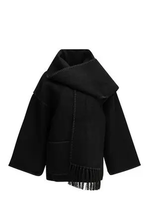TOTEME Short Wool Coat - Black