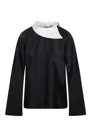 RÓHE Reimagined Collar Top - Black