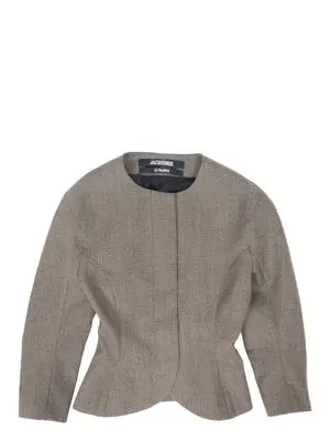 Jacquemus Ruffled Jacket - Brown