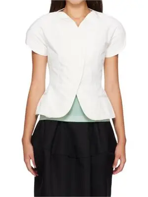 Jacquemus Short-sleeved Jacket - White