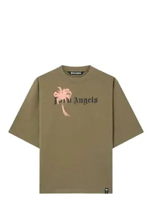 PALM ANGELS Crew-neck Printed T-shirt