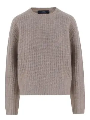 Arch4 Ribbed Knit Sweater - Beige