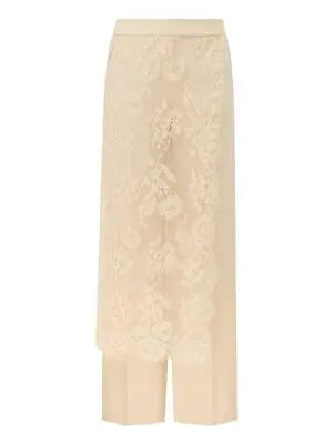 Zimmermann VALIANT LACE WRAP PANT Cream