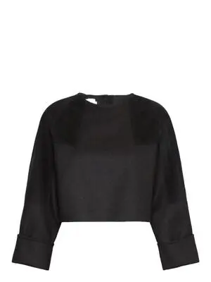 Max Mara Max Mara Afa Crewneck Blouse Dark Gray