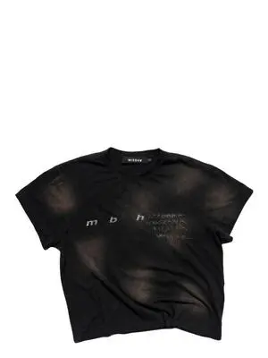 MISBHV Faded-print T-shirt - Black