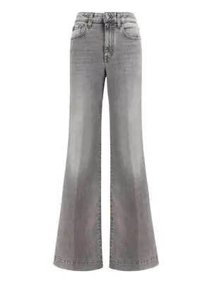 JACOB COHЁN Jackie Wide-leg Jeans - Gray