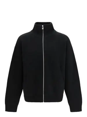 Axel Arigato Core Wool Zip-up Sweater - Black