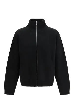 Axel Arigato Core Wool Zip-up Sweater - Black