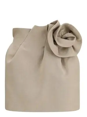 Magda Butrym Magda Butrym Women Linen Mini Skirt Cream