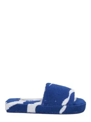 Burberry Two-tone Slide Sandals - Blue