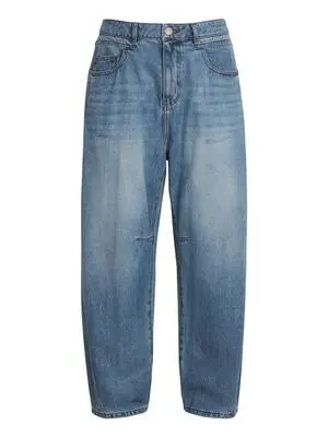 SYSTEM Coated Baggy Jeans