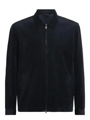 Sunspel Corduroy Harrington Jacket - Navy