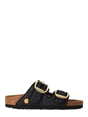 BIRKENSTOCK Arizona Big Buckle Flat Sandals Black