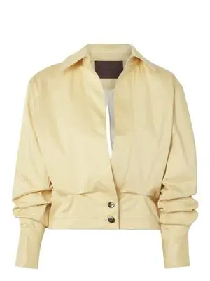16ARLINGTON Solid Cotton-blend Jacket