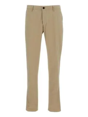 Incotex Straight-leg Cotton Trousers - Beige