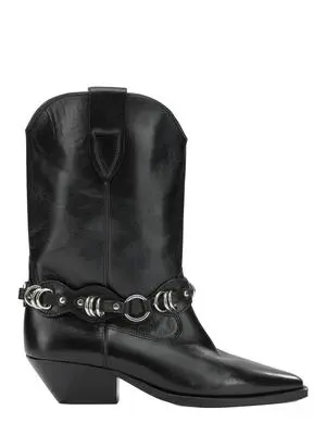Isabel Marant Étoile Duerto Chain Cowboy Boots - Black