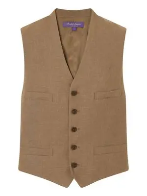 Ralph Lauren Jaiden Linen Vest - Light Brown