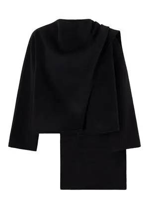 Arch4 Halehurst Cape-effect Wool, Cashmere And Silk-blend Jacket Black