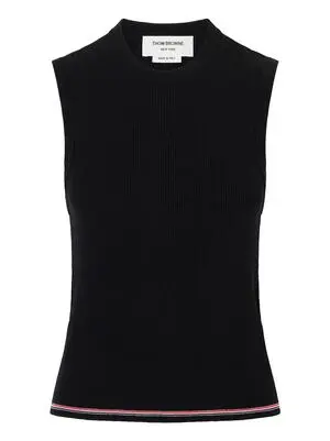 THOM BROWNE Ribbed Merino Wool Tank