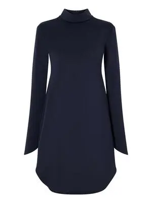 THE PARK Morgan Mock-neck Pyratex® Stretch-jersey Mini Dress - Navy