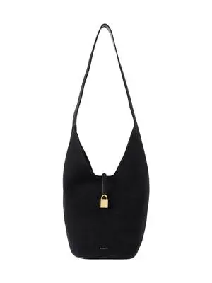 DEMELLIER The Sienna Suede Shoulder Bag - Black