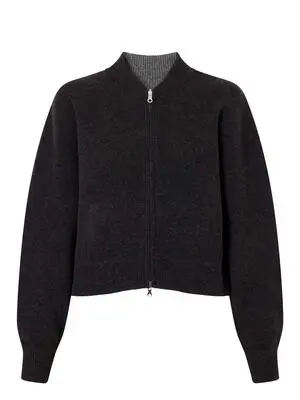 Arch4 New Jace Cashmere Zip-up Cardigan - Charcoal