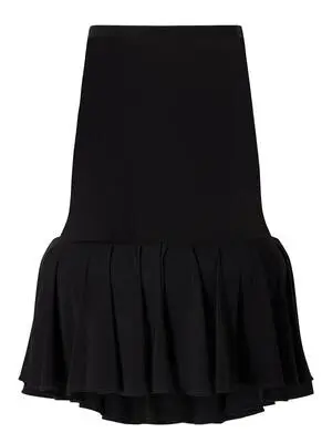 JEAN PAUL GAULTIER Sculptural Gathered Knee-length Skirt - Black