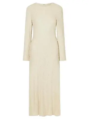HEIRLOME Mercedes Bouclé Maxi Dress - Neutrals
