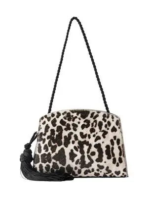 LIFFNER Tassel Animal-print Calf-hair Shoulder Bag - Leopard Print