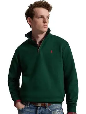 Ralph Lauren The Rl Fleece Quarter-zip Sweatshirt - Moss Agate