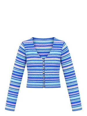 LESSEA Confetti Coast Cardigan - Blue
