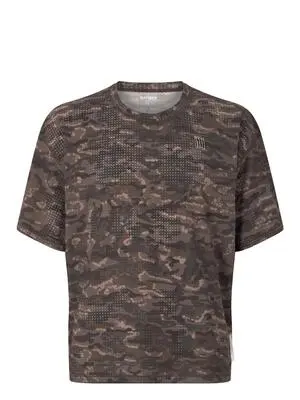 Satisfy Embellished Printed Space-o™ Mesh T-shirt - Green