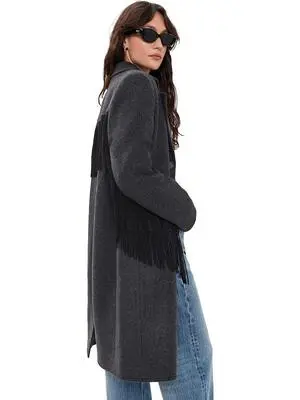FRAME The Wool Rodeo Coat - Charcoal