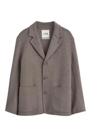 Cos Tailored Double-faced Cashmere Blazer - Beige