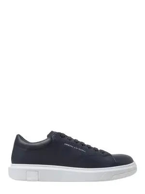 Armani Exchange Leather Sneakers - Black