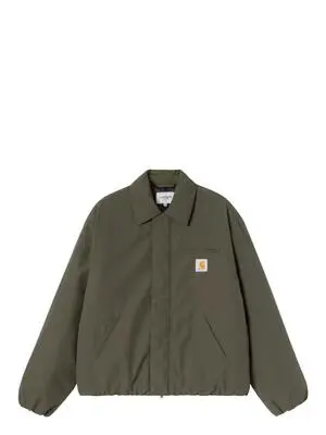 Carhartt Work In Progress Logo-patch Zip-up Jacket - Cypress