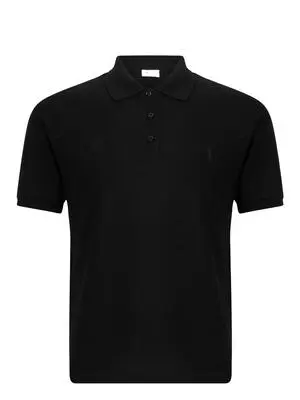 Saint Laurent Shortsleeve Polo Shirt - Black
