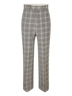 GUCCI Check Straightleg Trousers