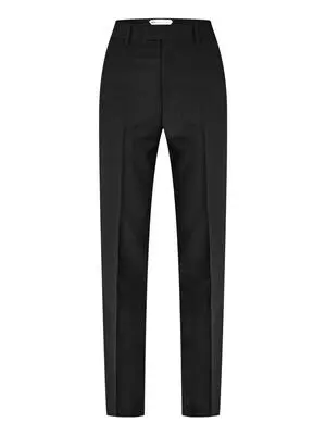 Bottega Veneta Highwaisted Straight Cropped Trousers - Black
