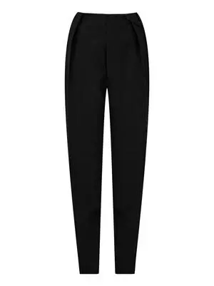 Bottega Veneta Waisted Slim Tapered Trousers - Black