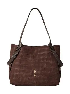 CHRISTIAN LOUBOUTIN Crocodileembossed Tote Bag