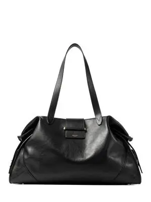 JIMMY CHOO Biker-style Leather Handbag - Black