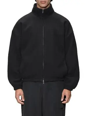 Rains Fleece Zip Jacket Black