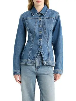 WARP + WEFT So Cal Fit & Flare Denim Jacket