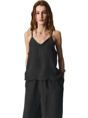 BULDAN'S Seta Strappy Top - Grey