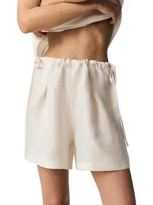 BULDAN'S Seta Shorts - Ivory