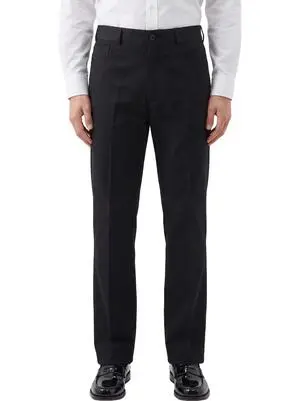Amiri Slim Fit Cotton Twill Tailored Trousers - Black