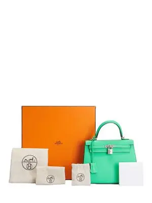 FWRD RENEW Hermes Epsom Kelly 25 Sellier Handbag - Vert Comics